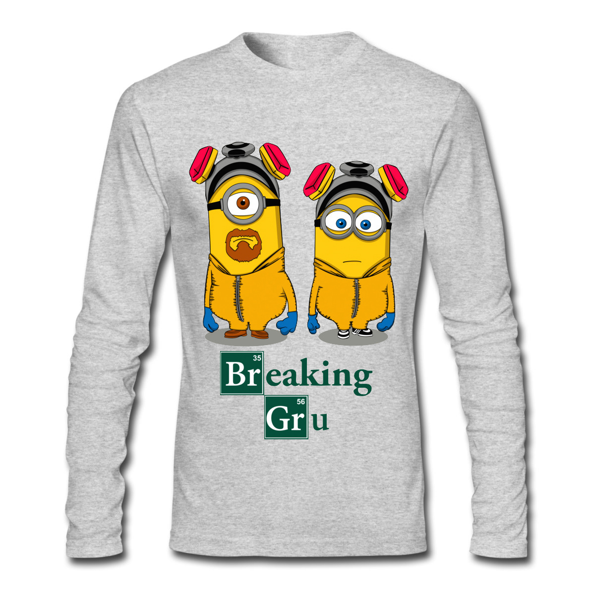 Breaking Bad Minion Grey Full SLeeve TEe | Swag Shirts