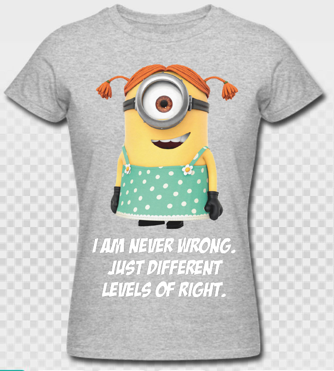 minions girl grey ttee | Swag Shirts