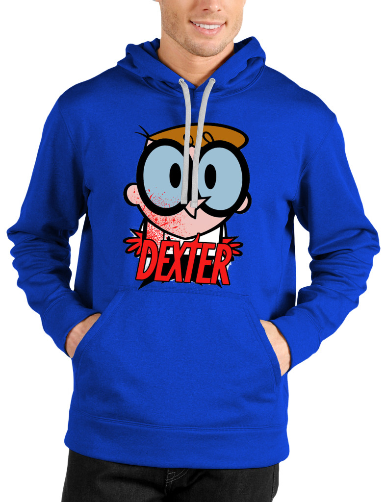 Dexter Royal Blue Hooded Sweatshirt | Swag Shirts