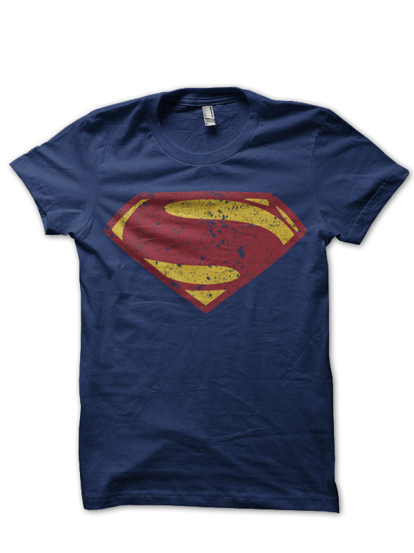 Superman Navy Blue Tee | Swag Shirts