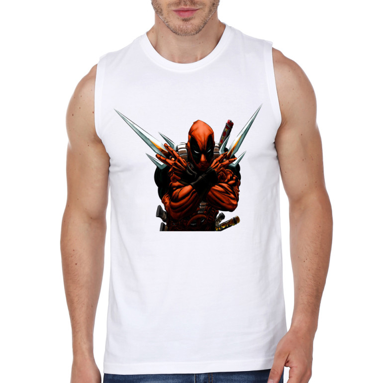 Deadpool White Vest | Swag Shirts