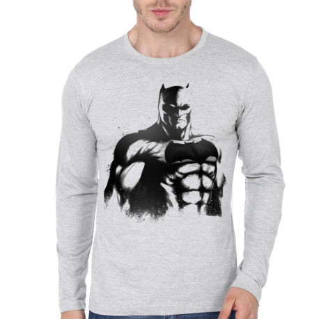 Batman Grey Full Sleeve Tee | Swag Shirts