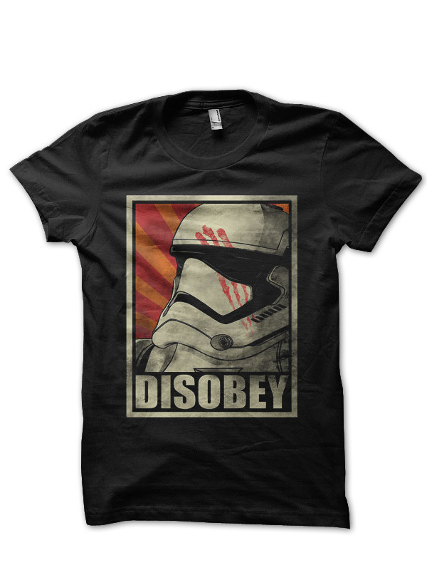 Disobey Black Tee | Swag Shirts