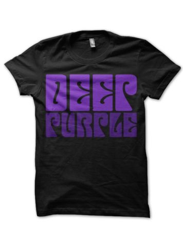 Deep Purple Black T-Shirt - Swag Shirts
