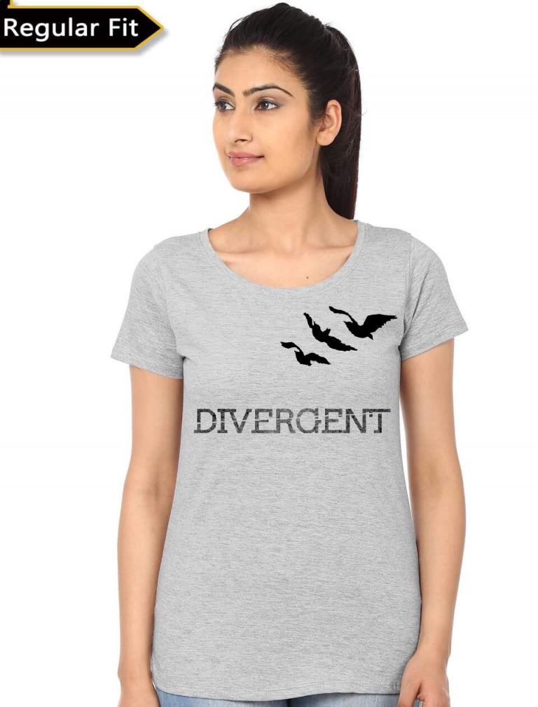Divergent Grey Girls T-Shirt | Swag Shirts