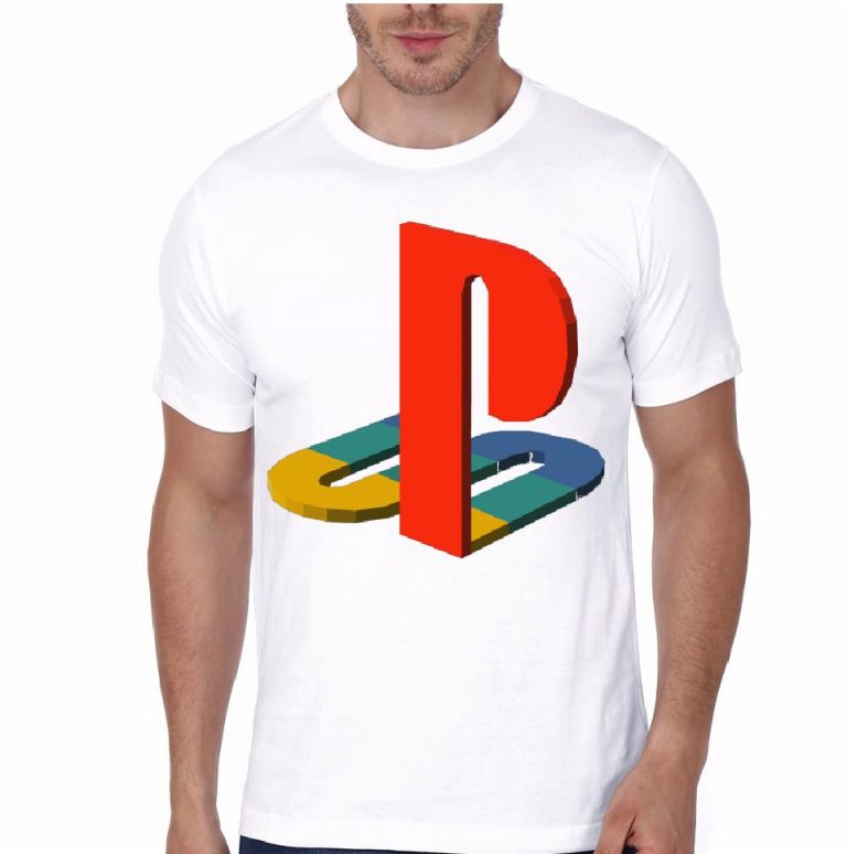 Sony Playstation White T-Shirt | Swag Shirts