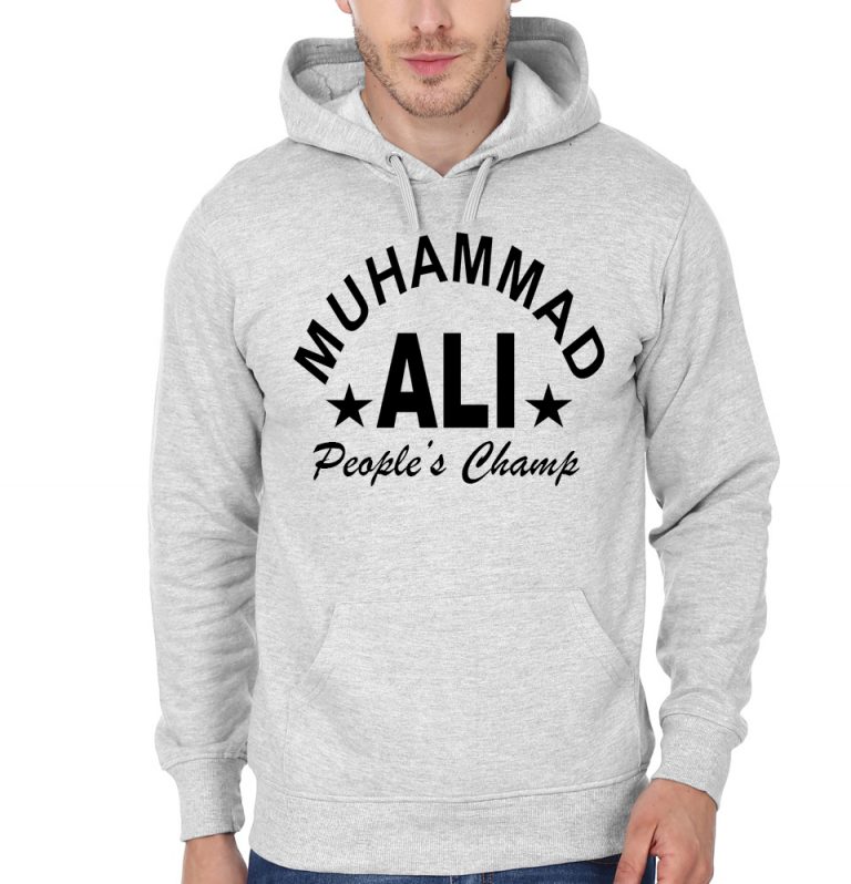 Muhammad Ali Grey Hoodie | Swag Shirts