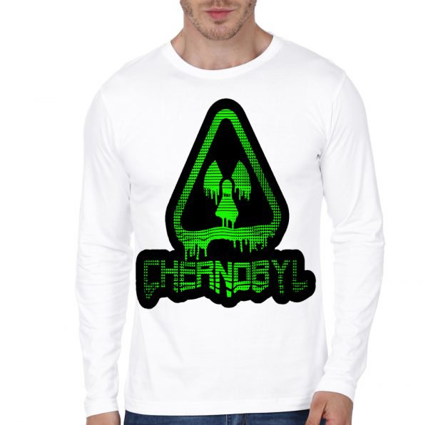 Chernobyl Nuclear White Full Sleeve T-Shirt | Swag Shirts