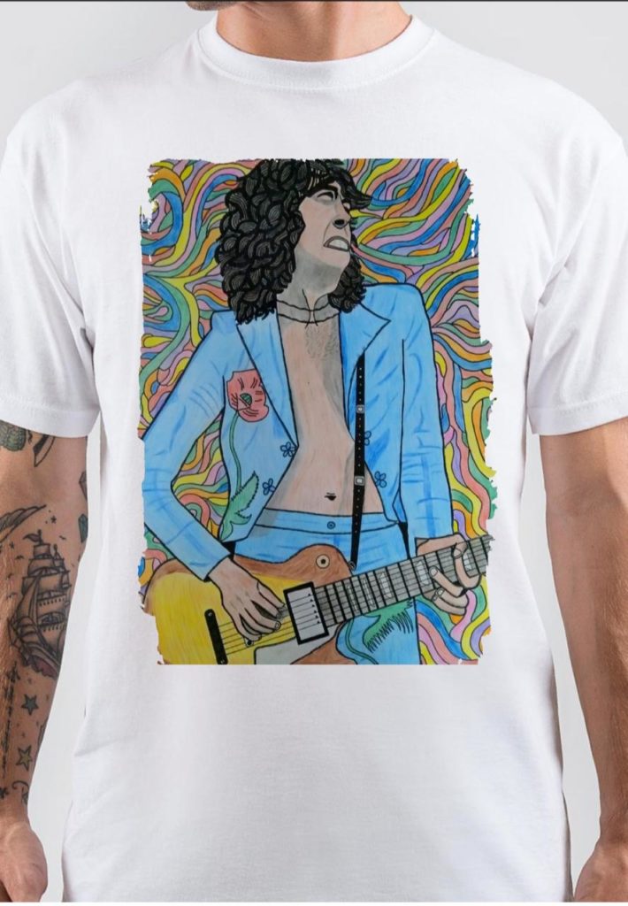 Jimmy Page Half Sleeve White T-Shirt | Swag Shirts