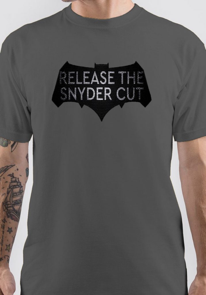 Release The Snyder Cut Charcoal Grey T-Shirt | Swag Shirts