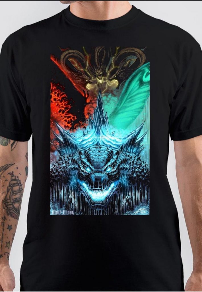 Godzilla Black T-Shirt | Swag Shirts