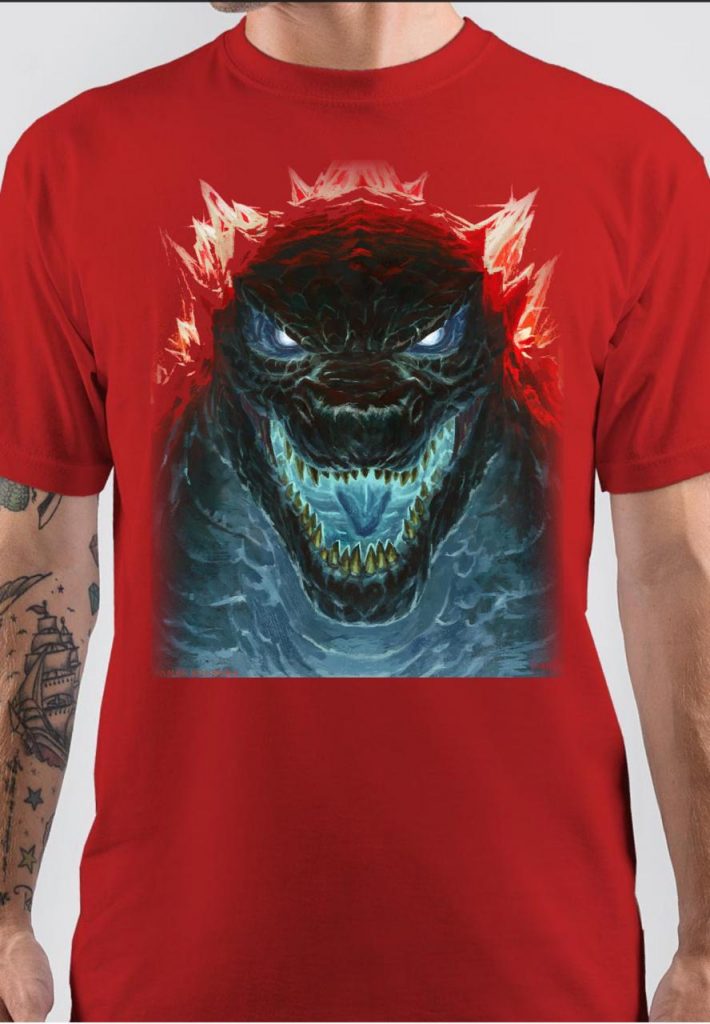 Godzilla Red T-Shirt | Swag Shirts