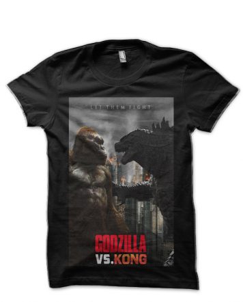 Godzilla Vs King Kong Black T-Shirt | Swag Shirts