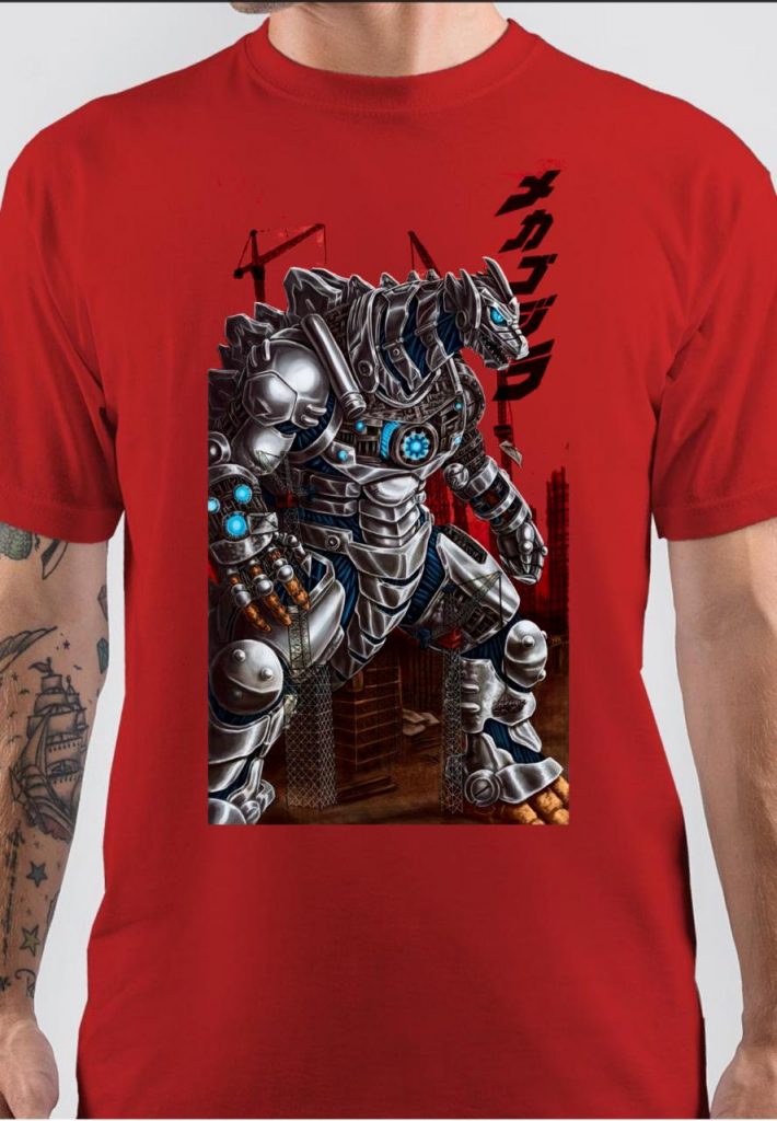 Mechagodzilla Red T-Shirt | Swag Shirts