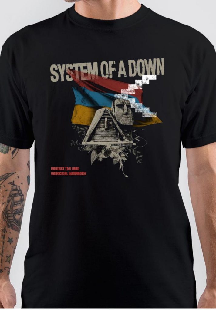 System Of A Down Black T-Shirt | Swag Shirts