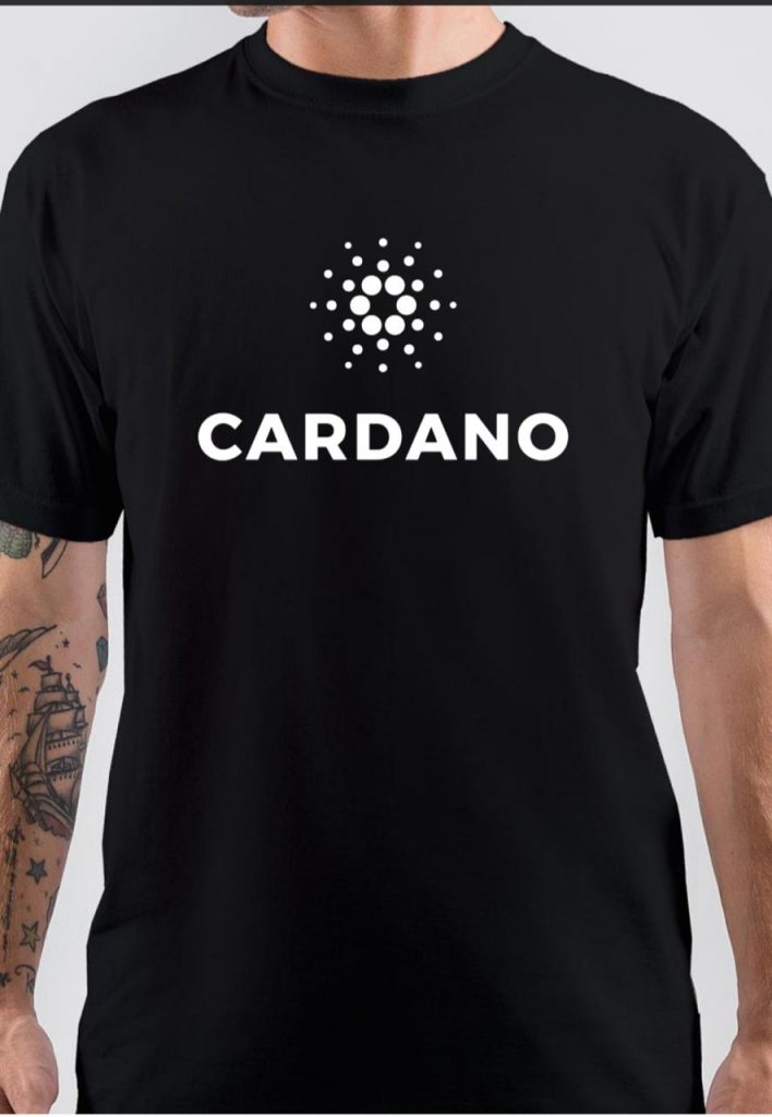 Cardano Logo Black T-Shirt | Swag Shirts