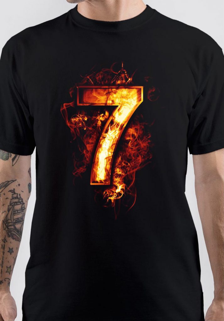 Number 7 MS Dhoni T-Shirt | Swag Shirts