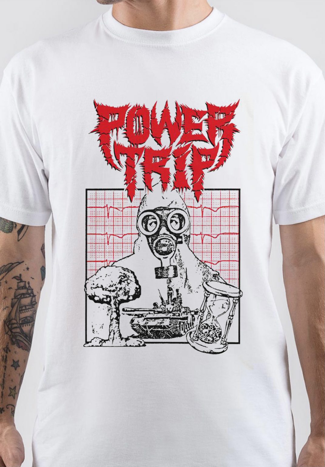 Power Trip Gasmask T-Shirt | Swag Shirts
