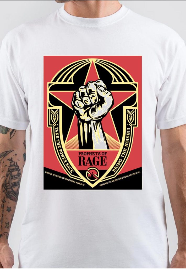 Rage Against the Machine White T-Shirt | Swag Shirts