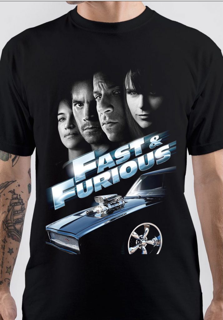 Fast & Furious Black T-Shirt | Swag Shirts
