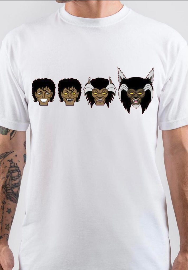 Michael Jackson Thriller Sticker Art T-Shirt | Swag Shirts
