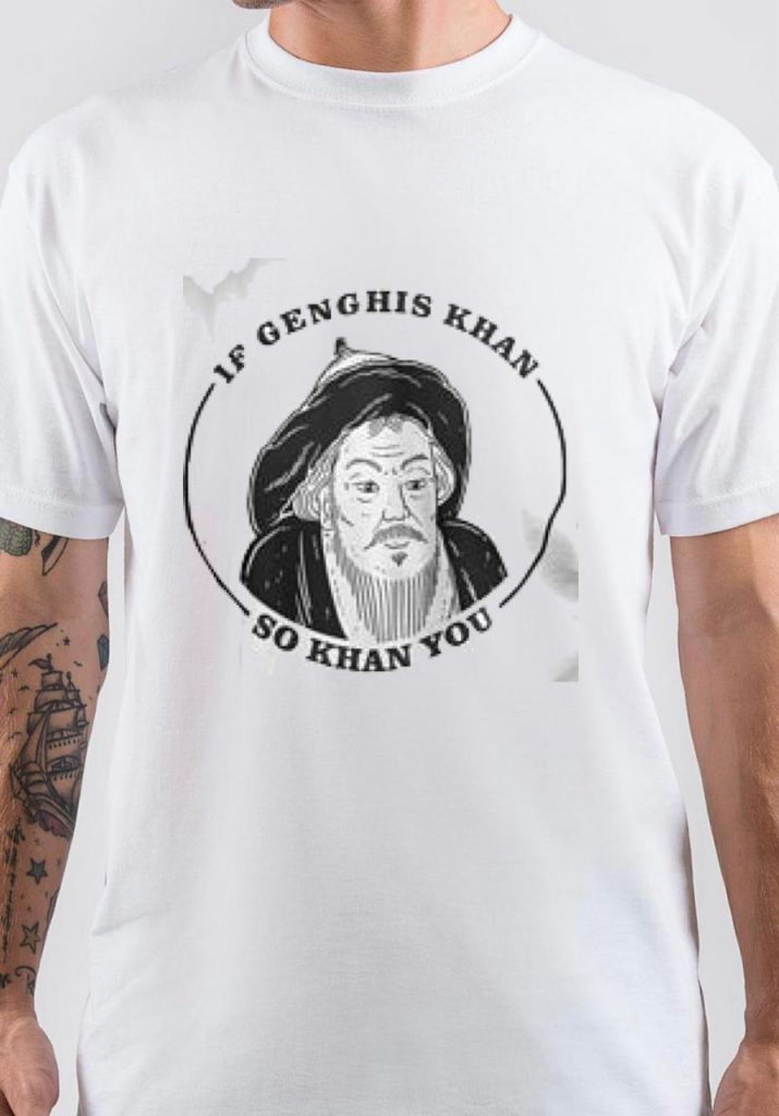 Genghis Khan White T-Shirt | Swag Shirts