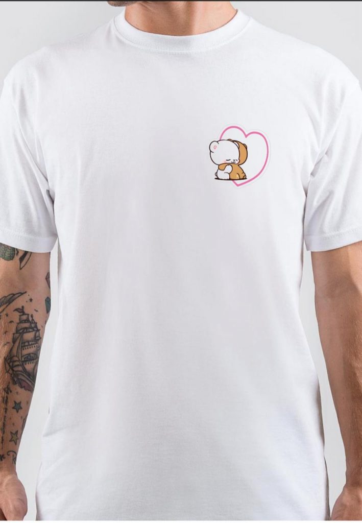 Milk Bear Cute white T-Shirt - Swag Shirts