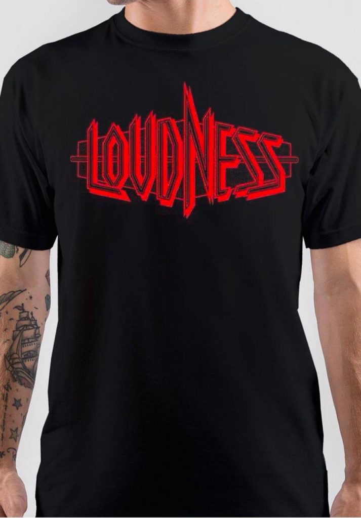 Loudness Printed Black T-Shirt | Swag Shirts