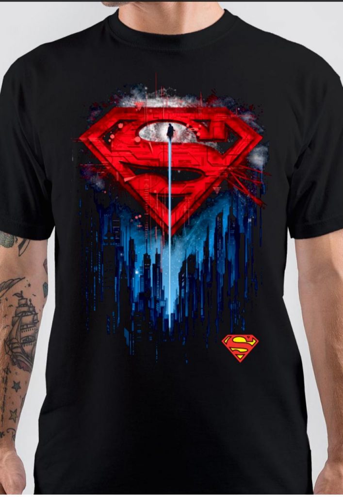 Superman Black T-Shirt | Swag Shirts