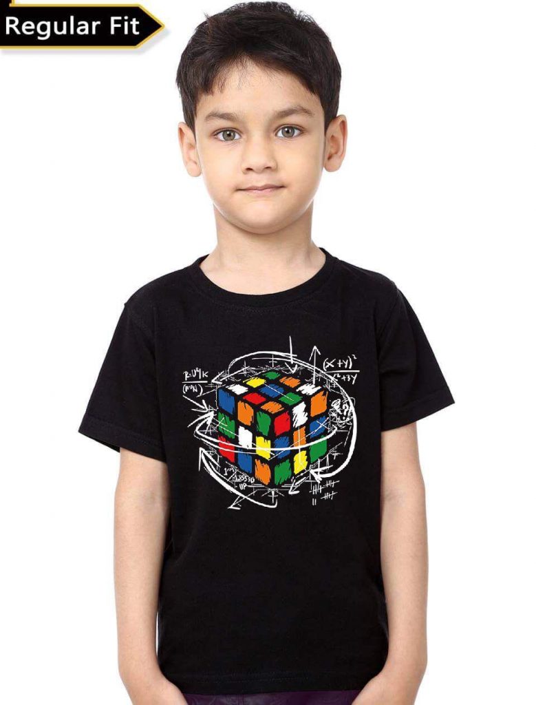 Rubik Cube Kids T-Shirt | Swag Shirts