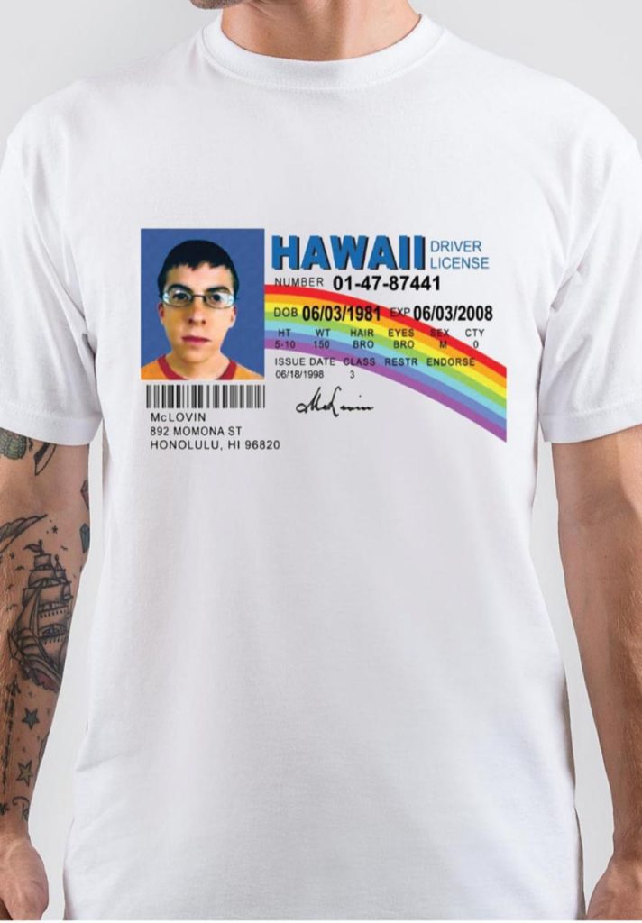 Hawaii Driver License T-Shirt | Swag Shirts