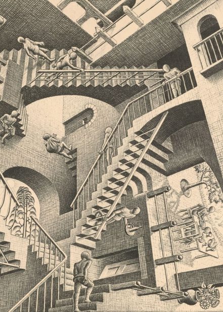 Escher Relativity Poster | Swag Shirts