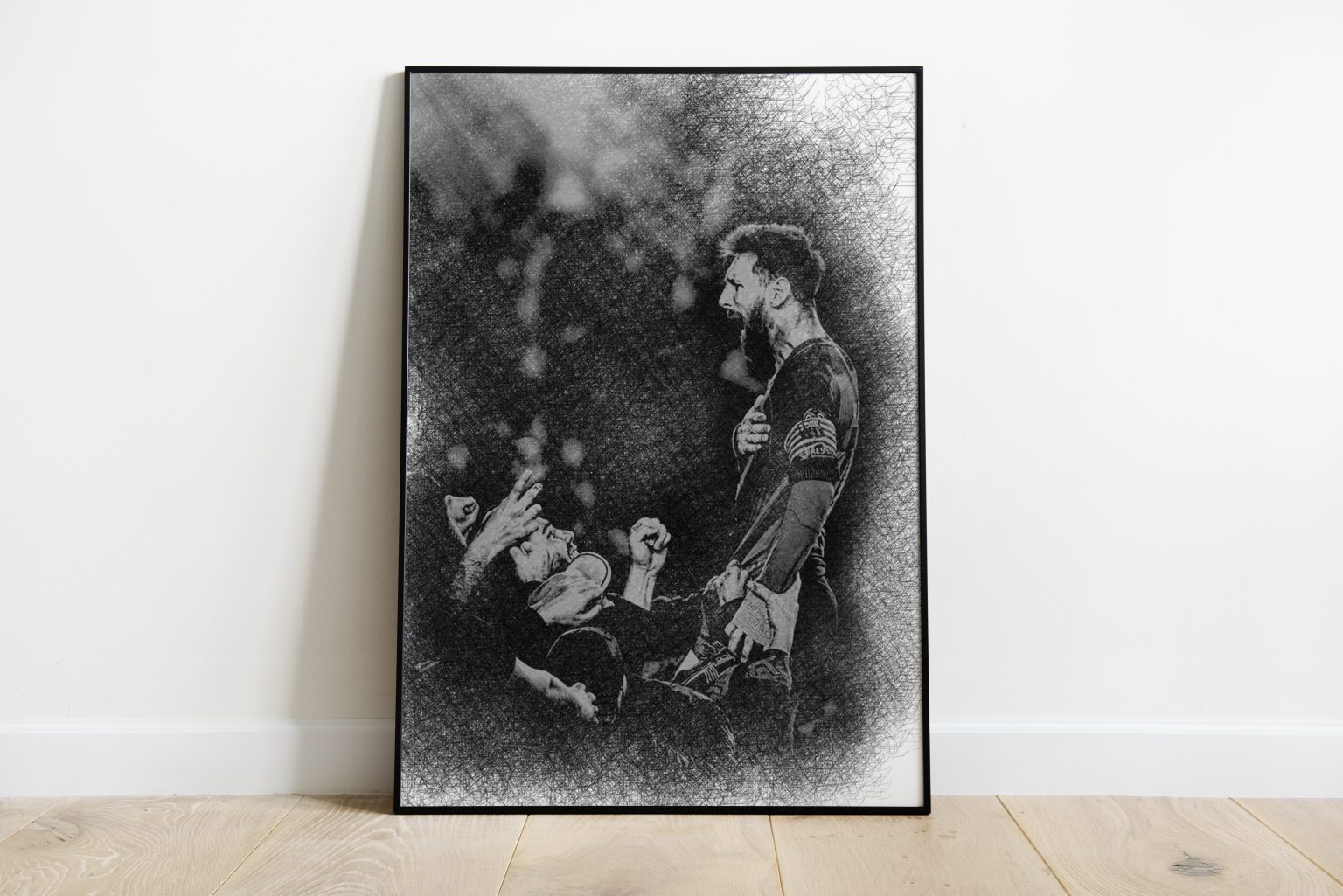 Messi Scribble Poster | Swag Shirts