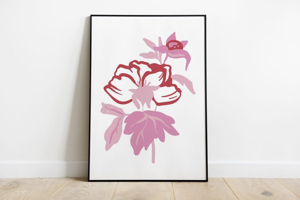 Pink Flower Poster | Swag Shirts