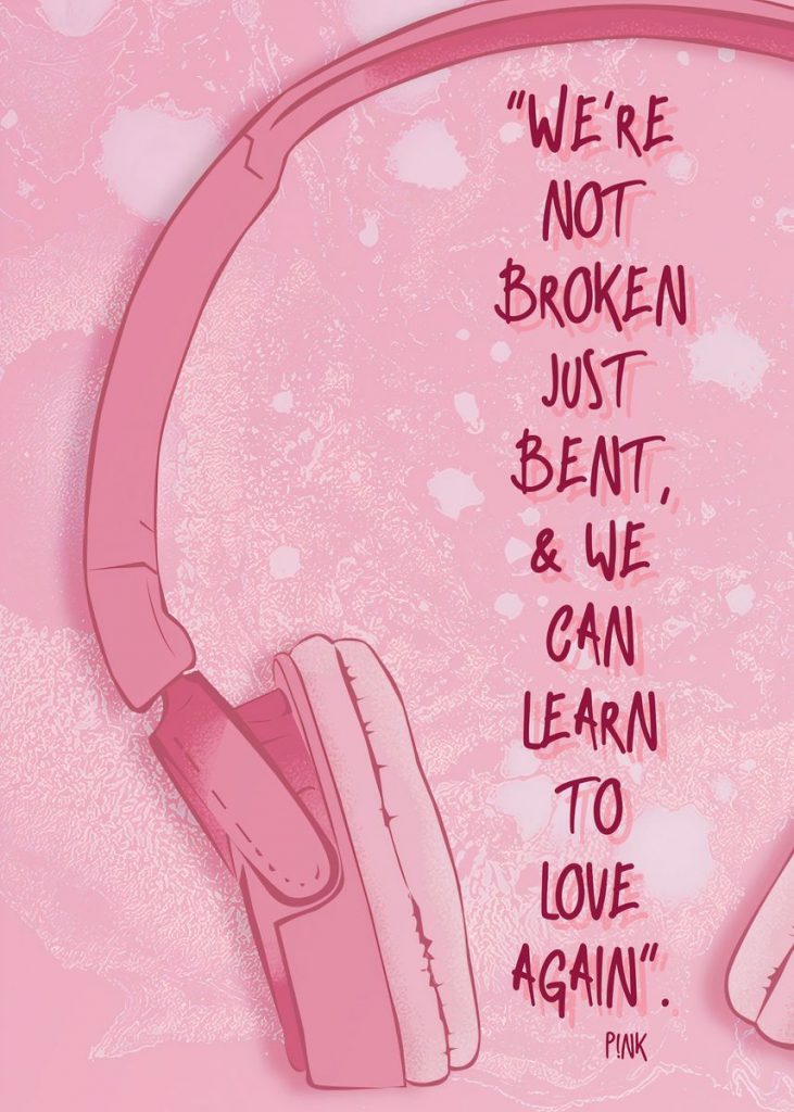 Pink Lyrics Poster | Swag Shirts