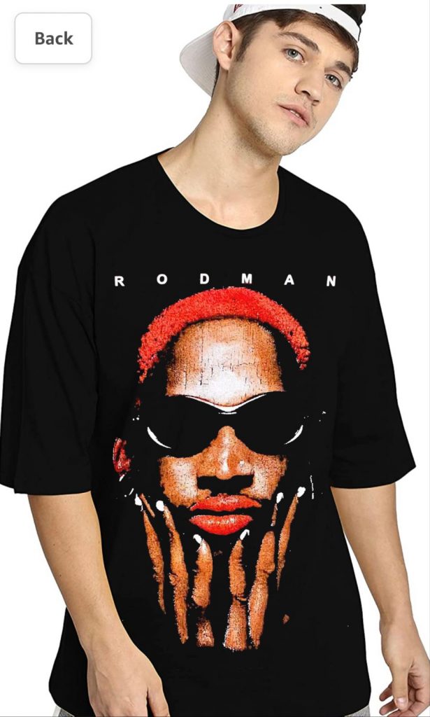 Dennis Rodman Oversized T-Shirt | Swag Shirts