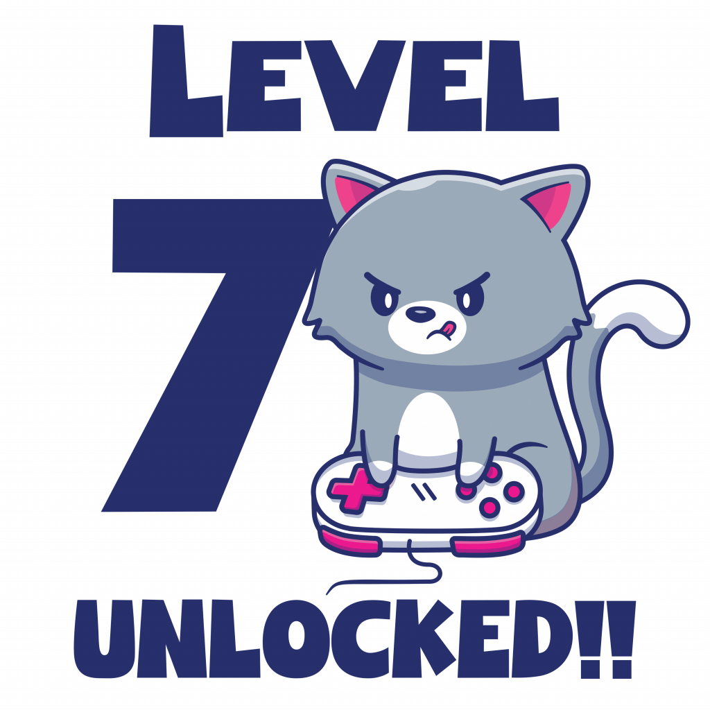 Level 7 Unlocked Birthday Kids T-Shirt | Swag Shirts