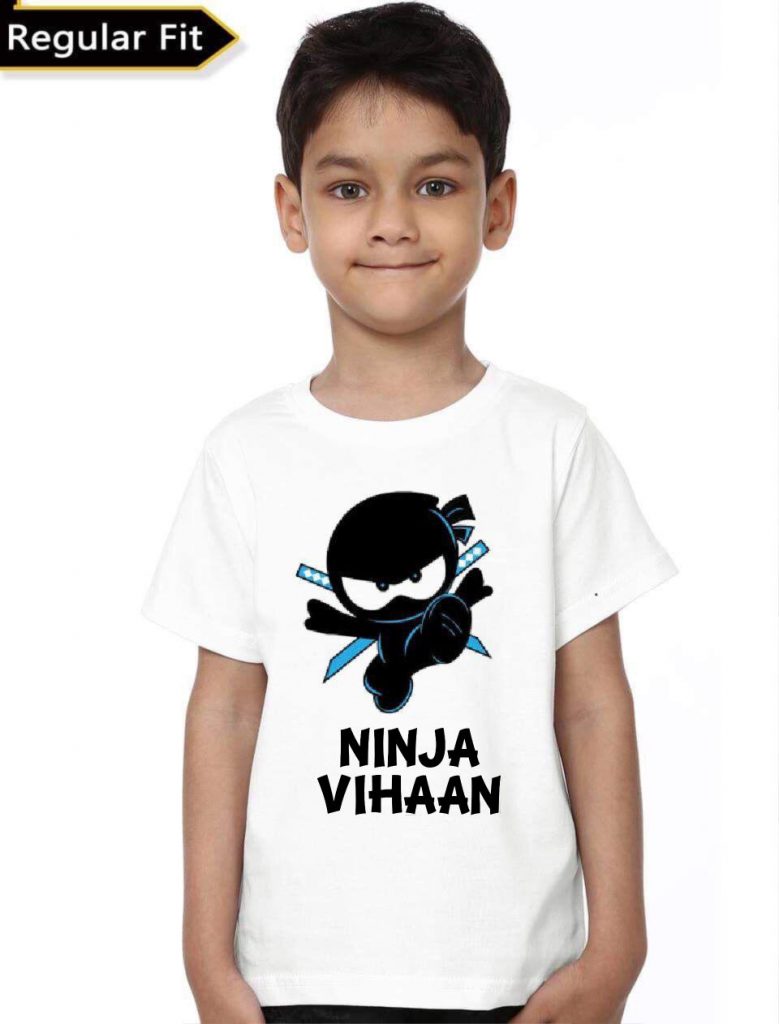 Ninja vihaan Kids T-Shirt | Swag Shirts