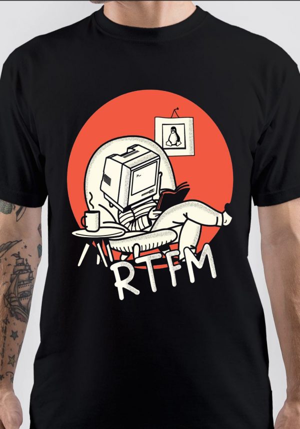 Rtfm Black T-Shirt | Swag Shirts