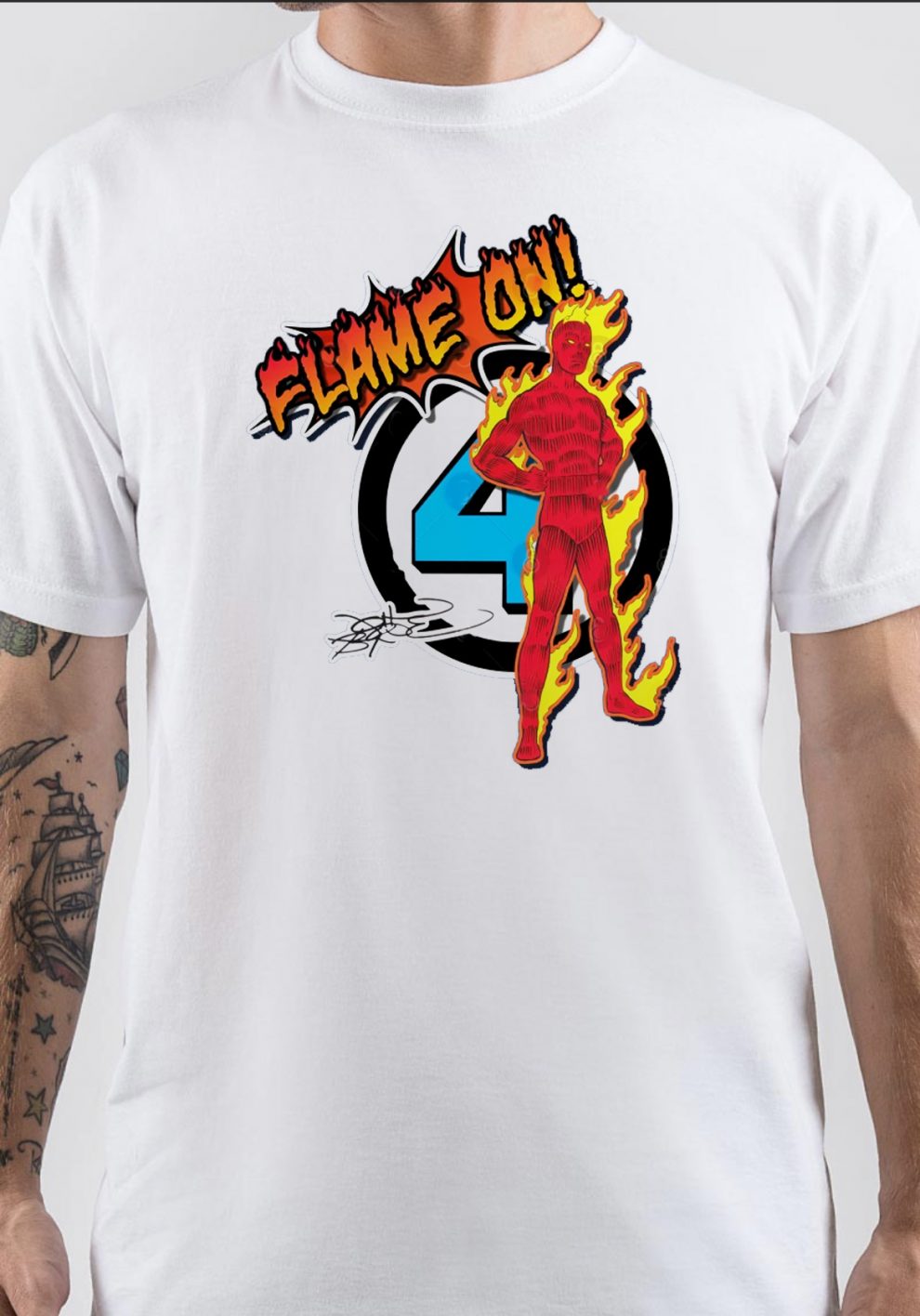Human Torch T-Shirt - Swag Shirts