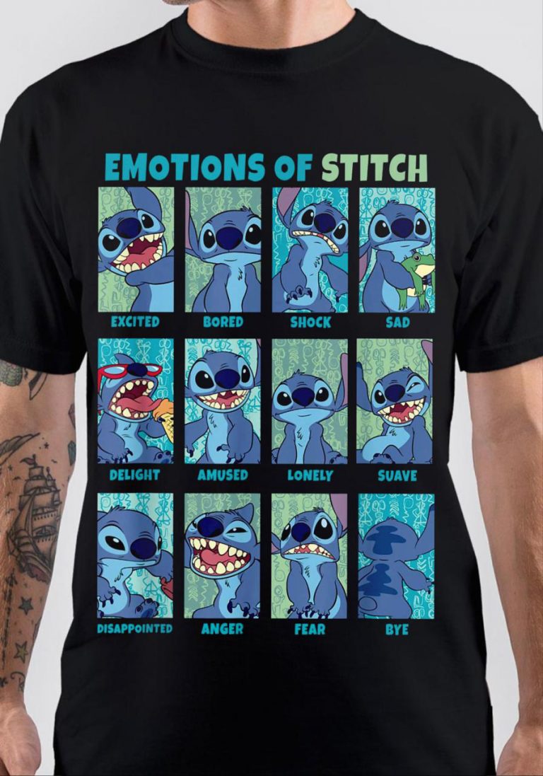 Lilo And Stitch Emotions T-Shirt - Swag Shirts