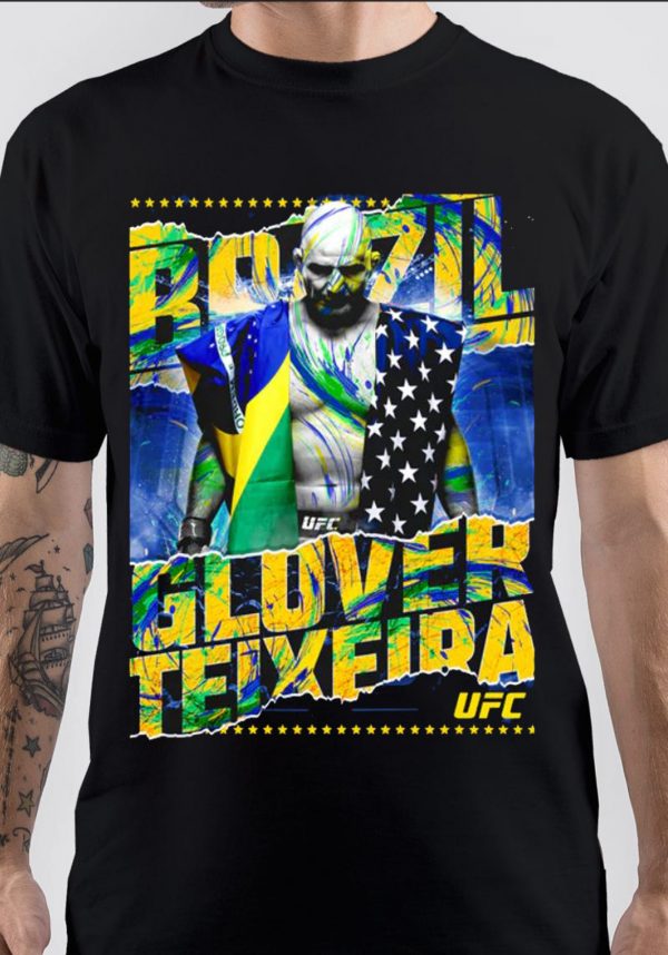 GLOVER TEIXEIRA BRAZIL PRIDE T-SHIRT | Swag Shirts