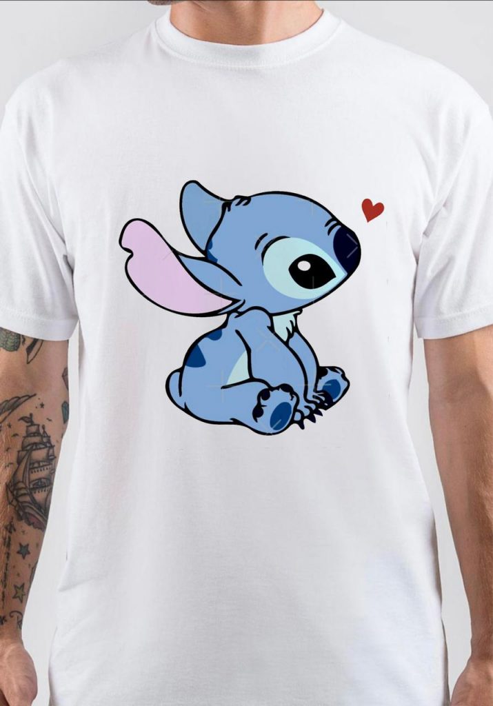 Stitch White T-Shirt | Swag Shirts