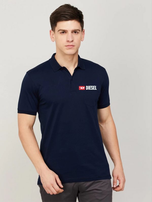 Diesel Denim Division Logo Polo T-Shirt | Swag Shirts