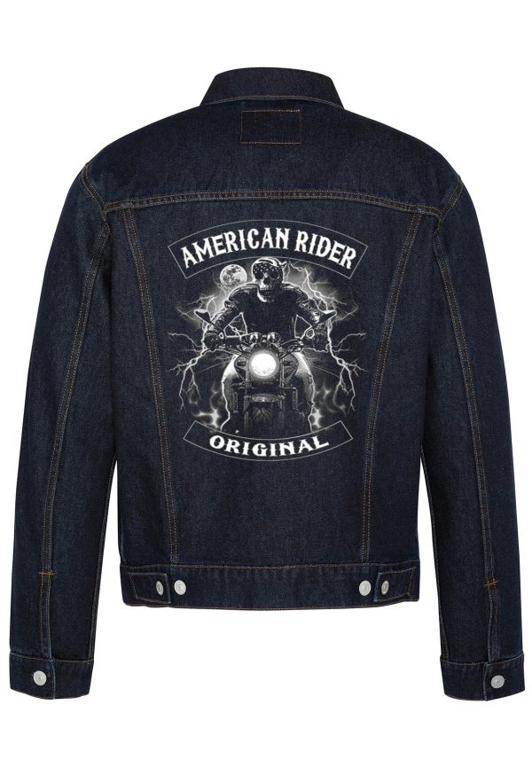 American Rider Biker Denim Jacket | Swag Shirts
