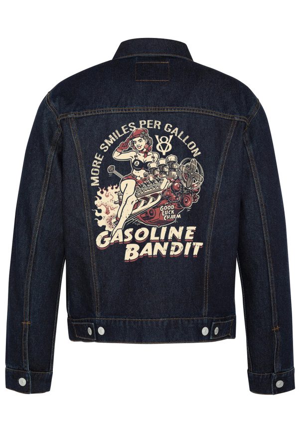 Gasoline Bandit Biker Denim Jacket | Swag Shirts