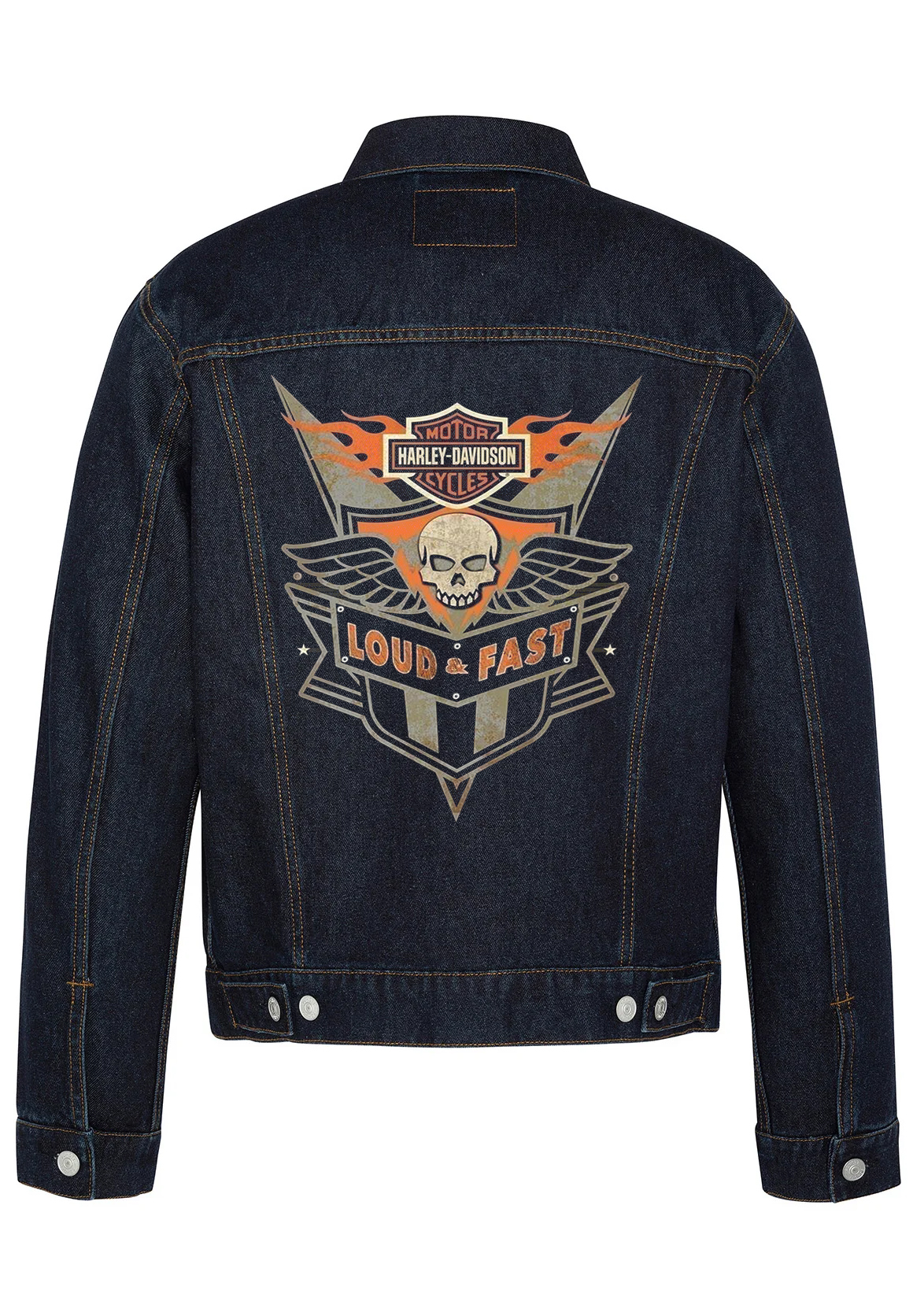 Loud & Fast Biker Denim Jacket | Swag Shirts