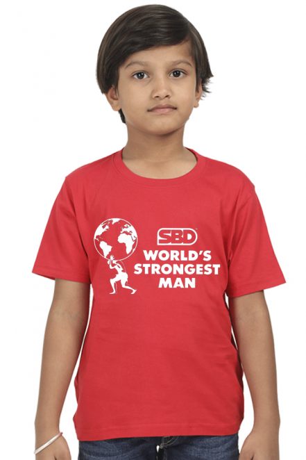 World’s Strongest Man Kids T-Shirt | Swag Shirts