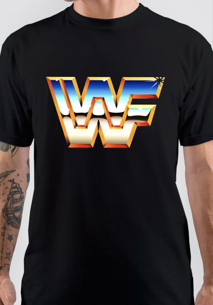Wwf Logo Black T-Shirt | Swag Shirts