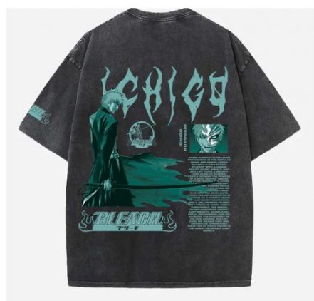 ICHIGO Acid Wash Oversized T-Shirt | Swag Shirts